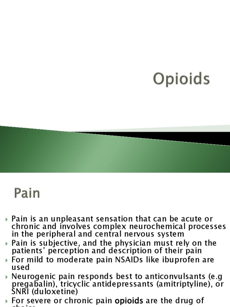 Opioids | PDF | Opioid | Morphine