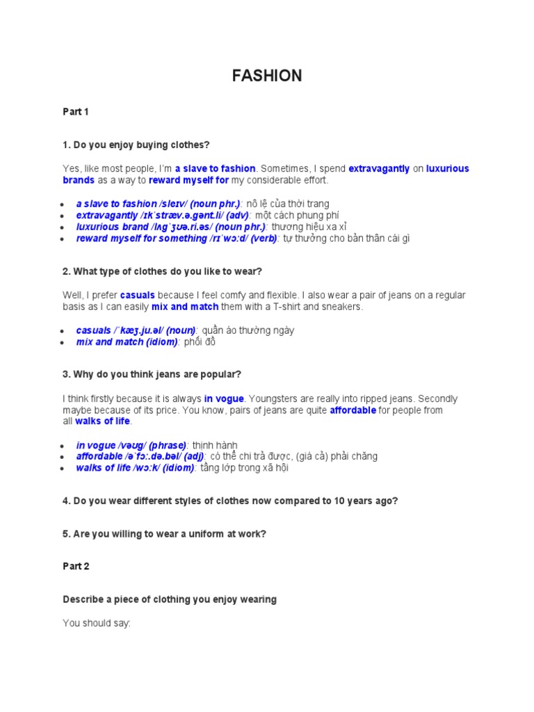 Fashion | PDF | Fashion | Clothing