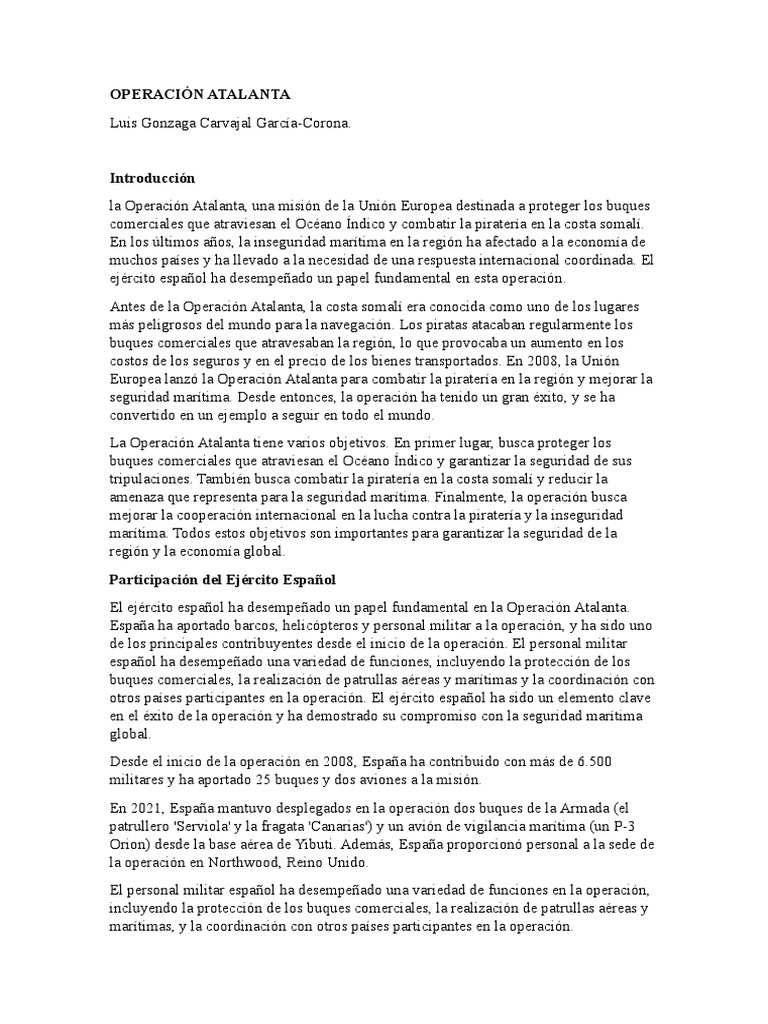 Operación Atalanta | PDF | Aviación | Guerra