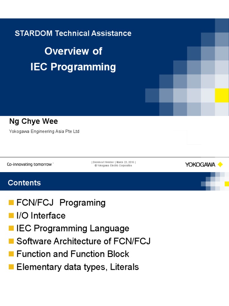 01) CP Training-STARDOM-Overview of IEC - Programming | PDF | Boolean Data Type | Parameter ...