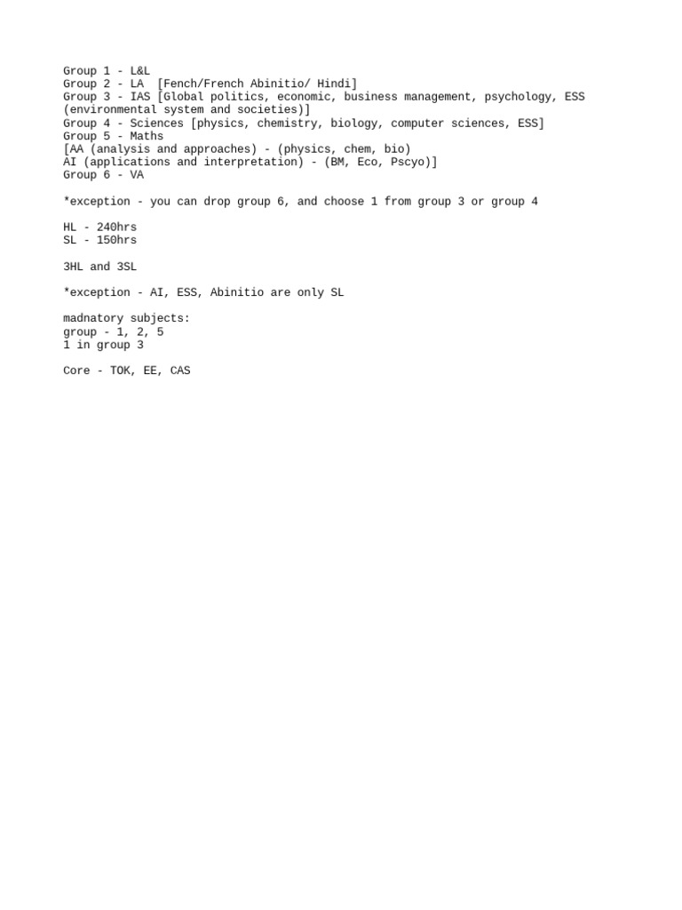 IB DP Notes | PDF | Teaching Methods & Materials | Wellness