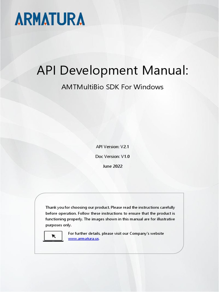 Armatura SDK Guide - MultiBio 2.1 - Windows-202206 | PDF | Library (Computing) | Application ...