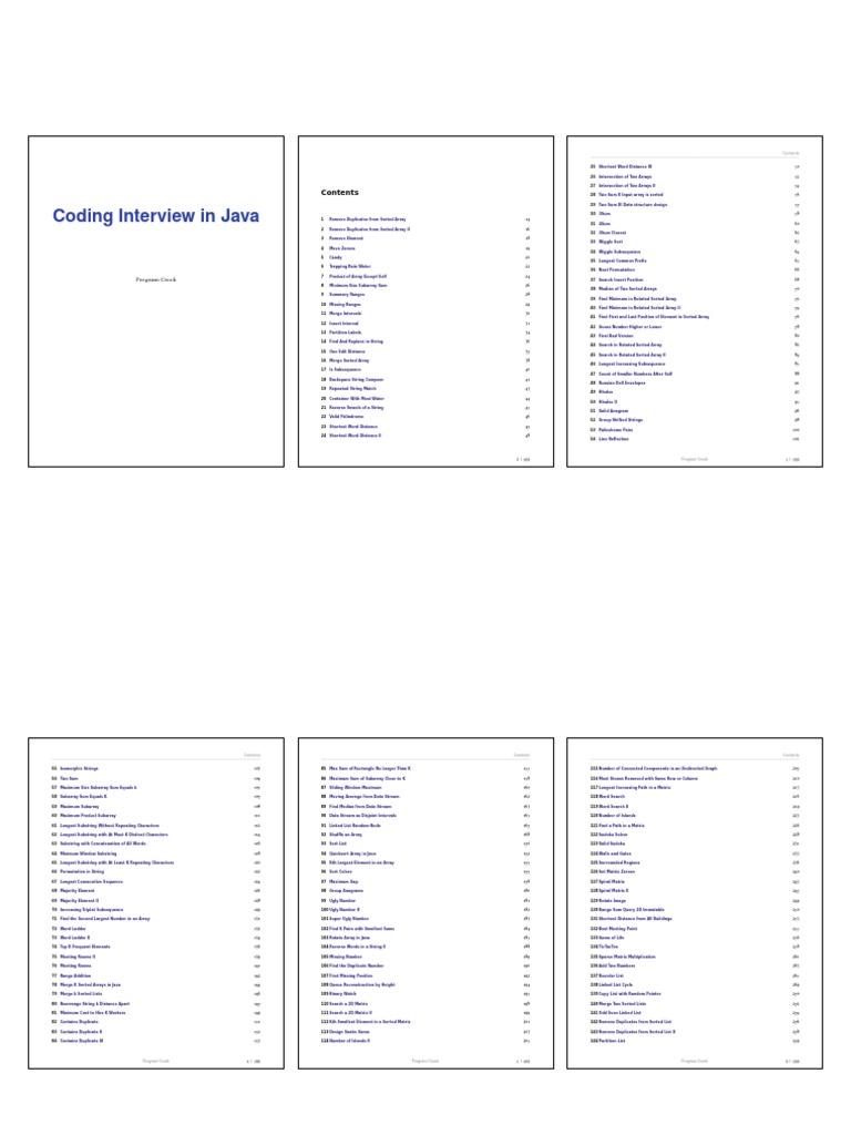 Coding Interview in Java | PDF | Algorithms And Data Structures | Theoretical Computer Science