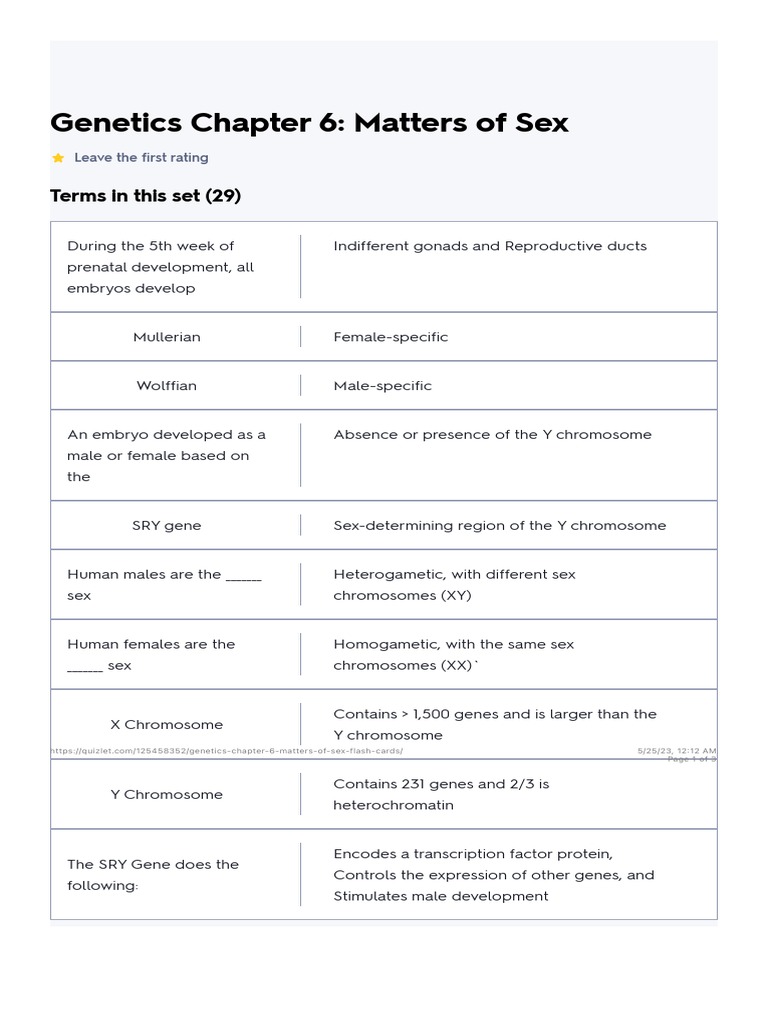Matters of Sex Long | Download Free PDF | Zygosity | Dominance (Genetics)