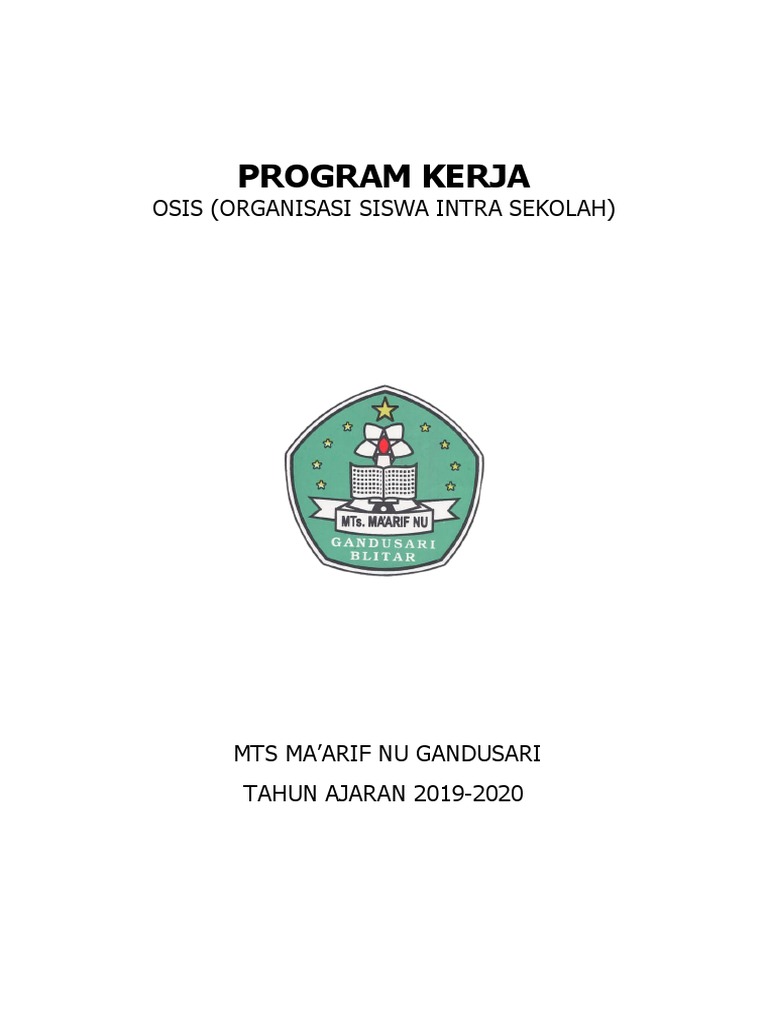 Calon Program Kerja Osis | PDF | Karier & Perkembangan