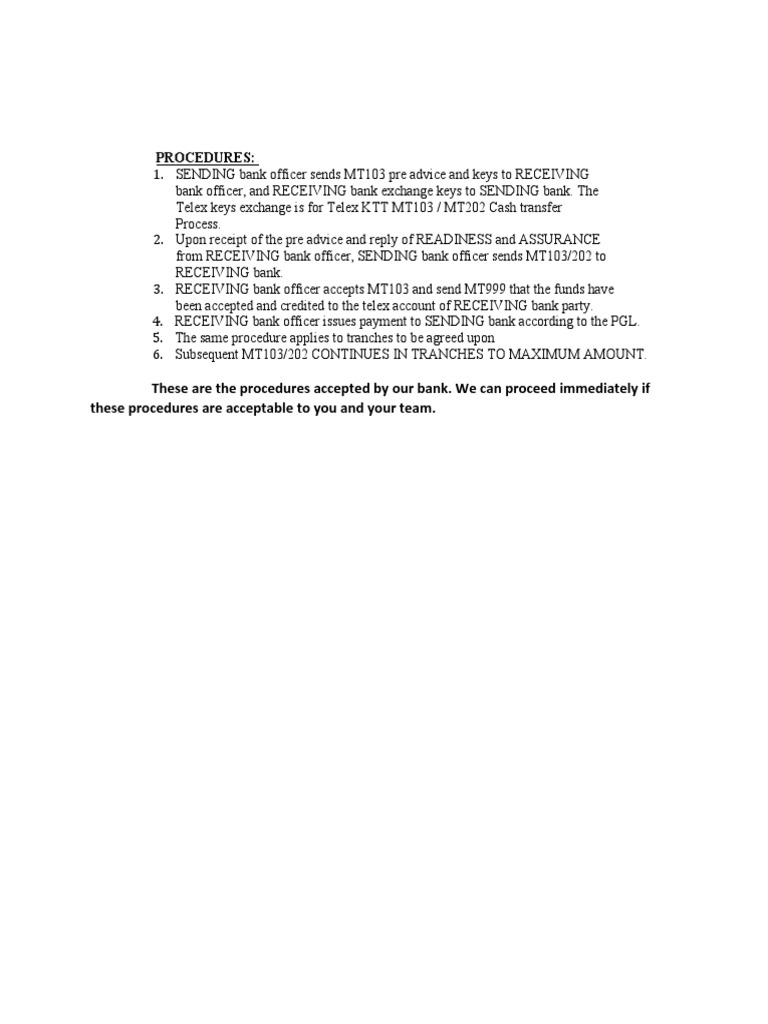 KTT Procedures | PDF