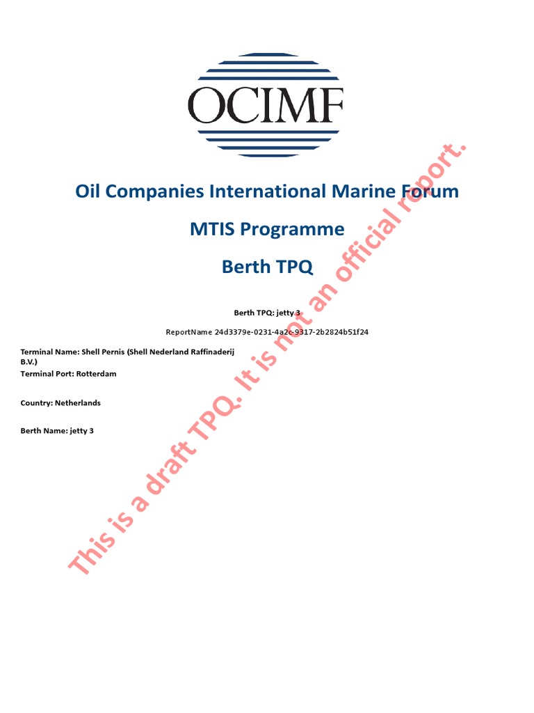 Shell Pernis (Shell Nederland Raffinaderij B.V.) | PDF | Water ...