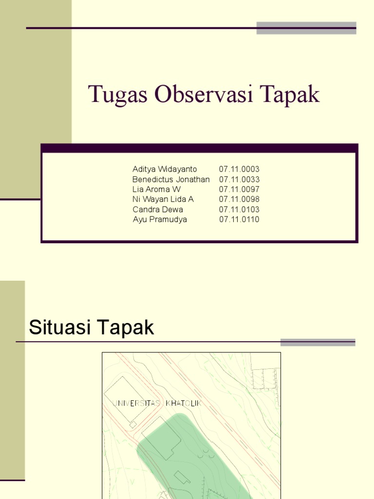 Tugas Observasi Tapak 2 | PDF | Griya & Taman | Sains & Matematika