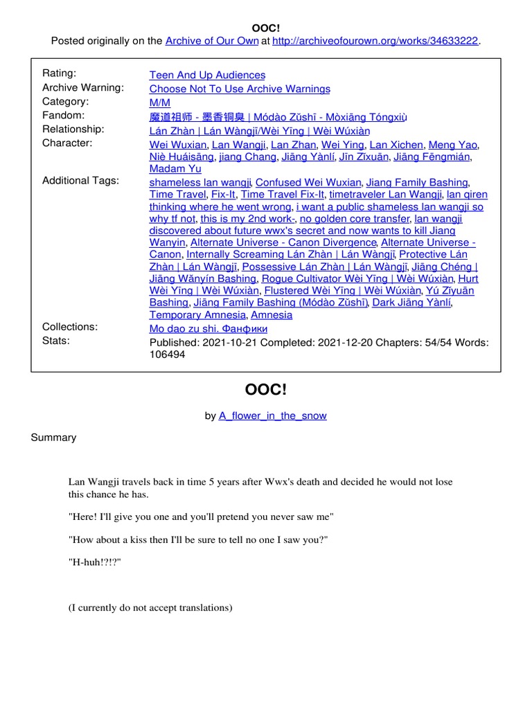 OOC | PDF OOC | PDF