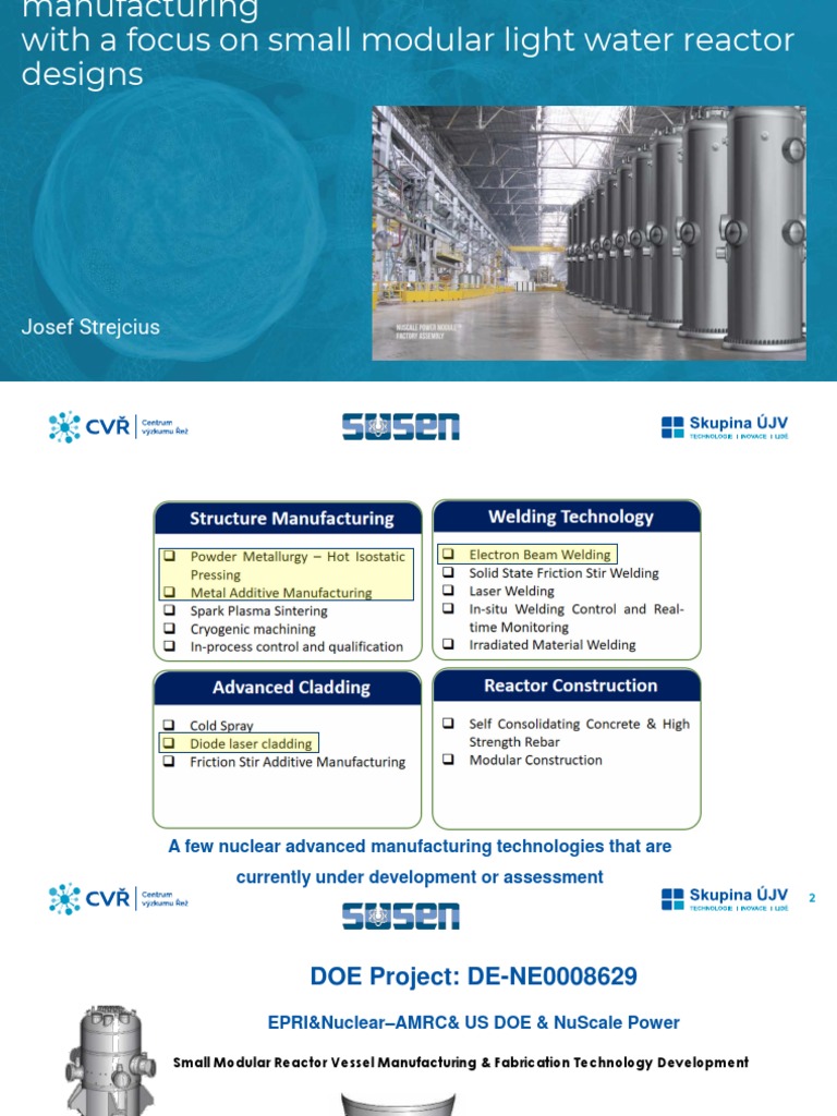 Small Modular Reactor Manufacturing Advances | PDF | Welding | Construction