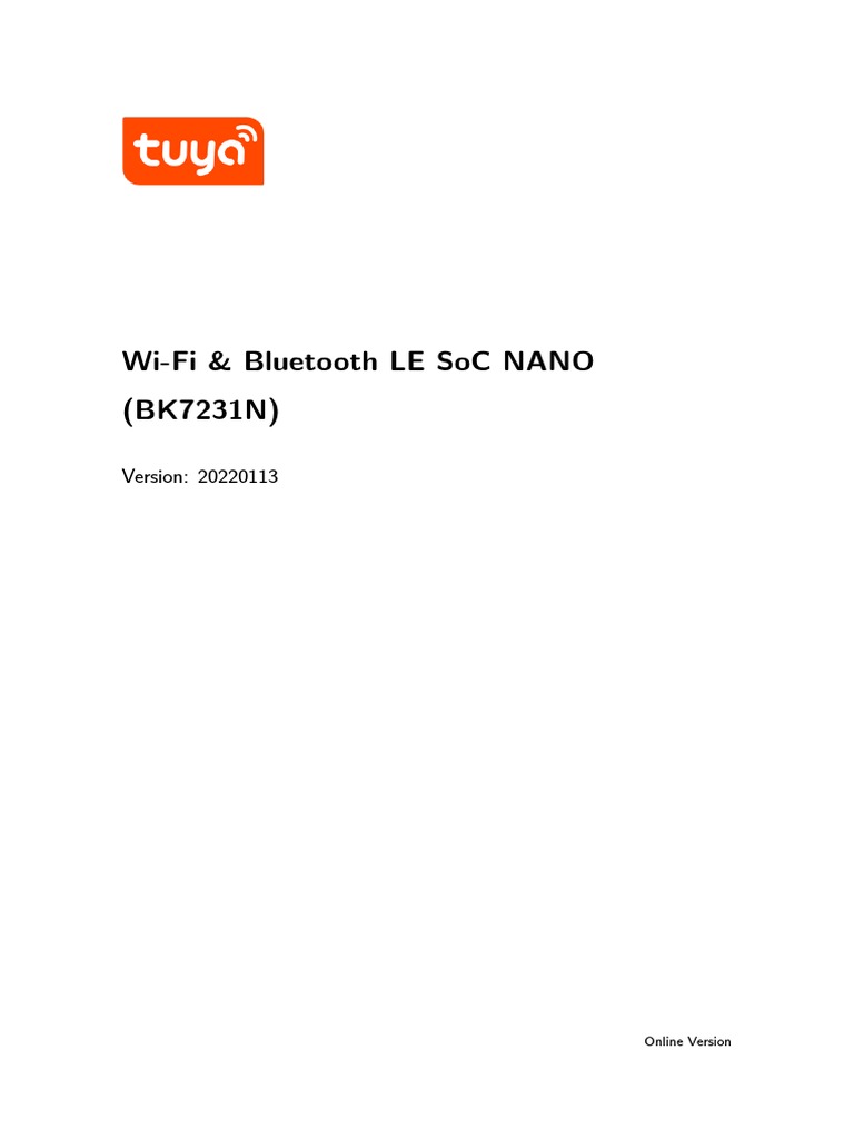 BK7231N SoC Development Board Guide | PDF | Device Driver | System On A ...
