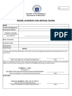 Travel and Subsistence Claim Forms | PDF