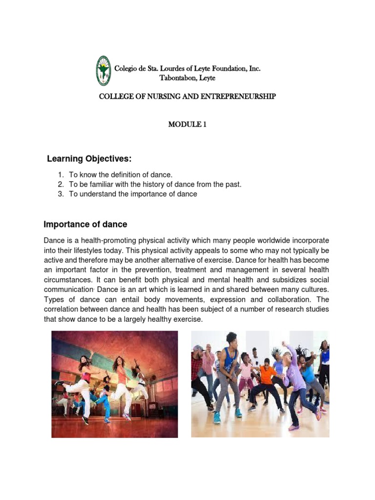 PE 3 PATH FIT 3 Module 1 | PDF | Dances | Ballet