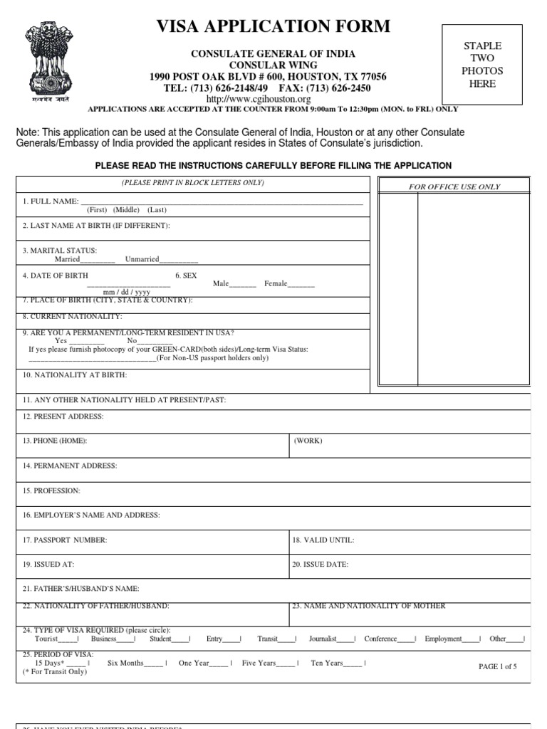 India Visa Application Guide | PDF | Travel Visa | Mail