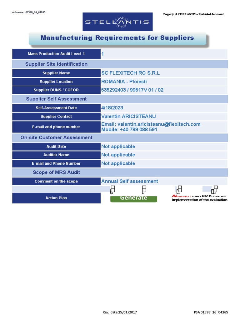 Flexitech MPA Audit Summary 2023 | PDF | Performance Indicator