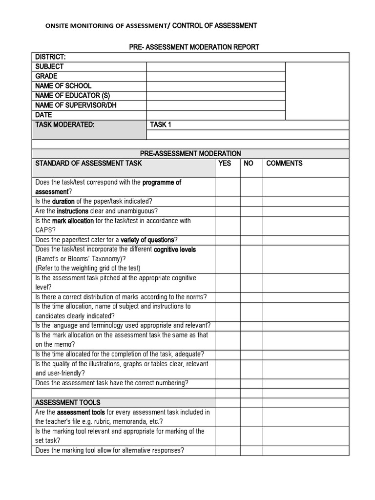 Pre and Post Moderation Tools | PDF | Educational Assessment | Human ...