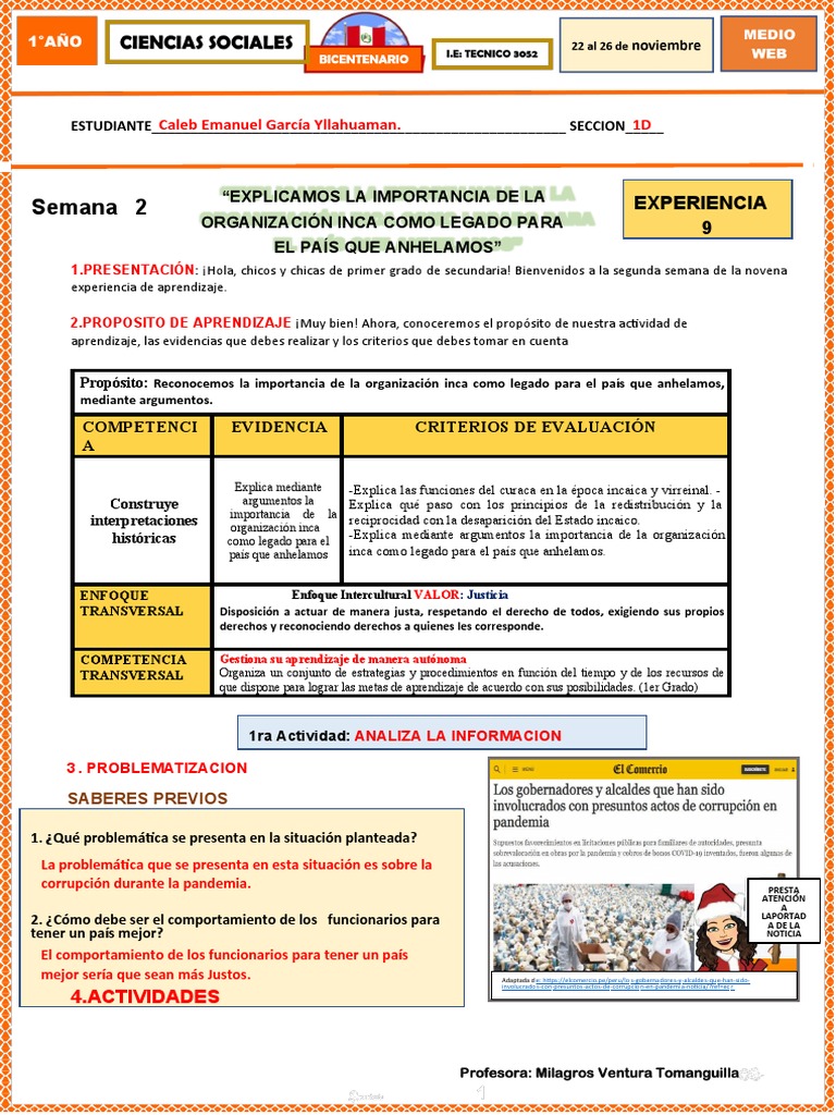 Legado Inca: Curacas y Corrupción | PDF | Imperio Inca | Estado (política)