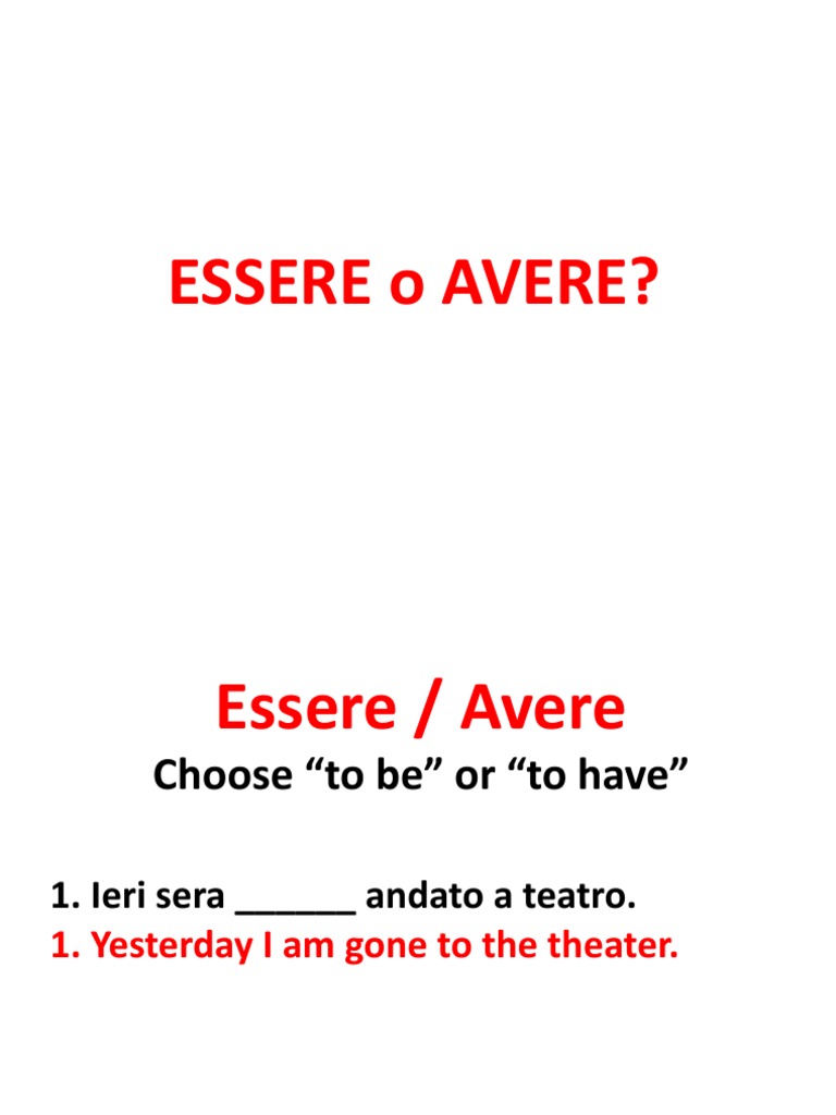 Italian A1 - Passato Prossimo-Exercises | PDF