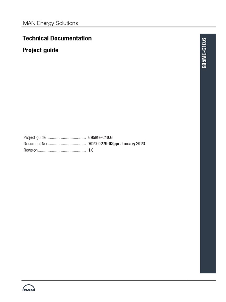 MAN Engine G95ME-C 10-6 | PDF | Engines | Piston