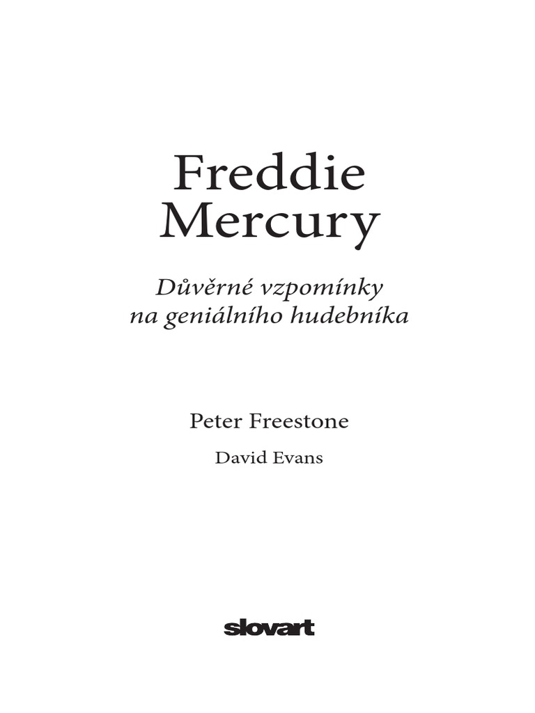 Peter Freestone, David Evans: Freddie Mercury | PDF