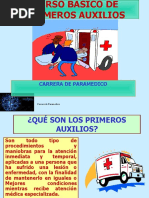 Diapositivas Primeros Auxilios | PDF | Primeros auxilios | Reanimación cardiopulmonar
