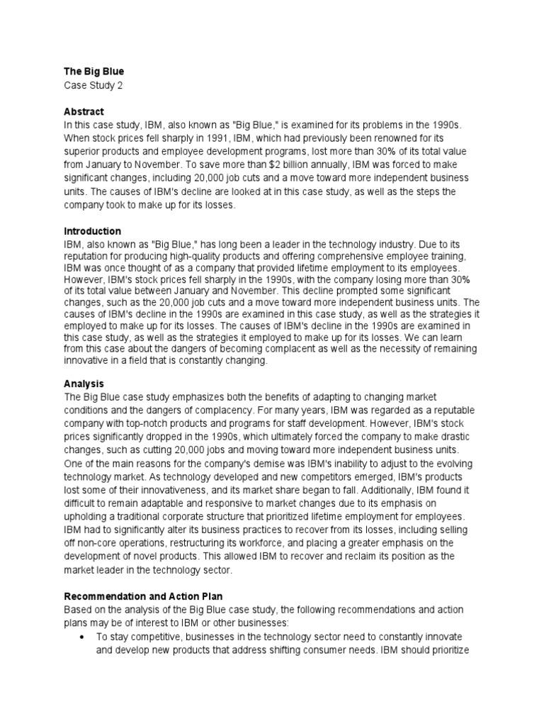 Human Resource Management Case Study 2 | PDF | Employment | Ibm
