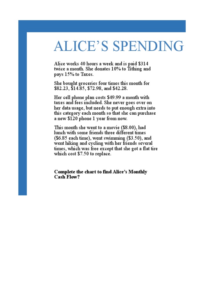 W04 Group Problem Solving Budgeting Assignment | PDF | Budget | Taxes