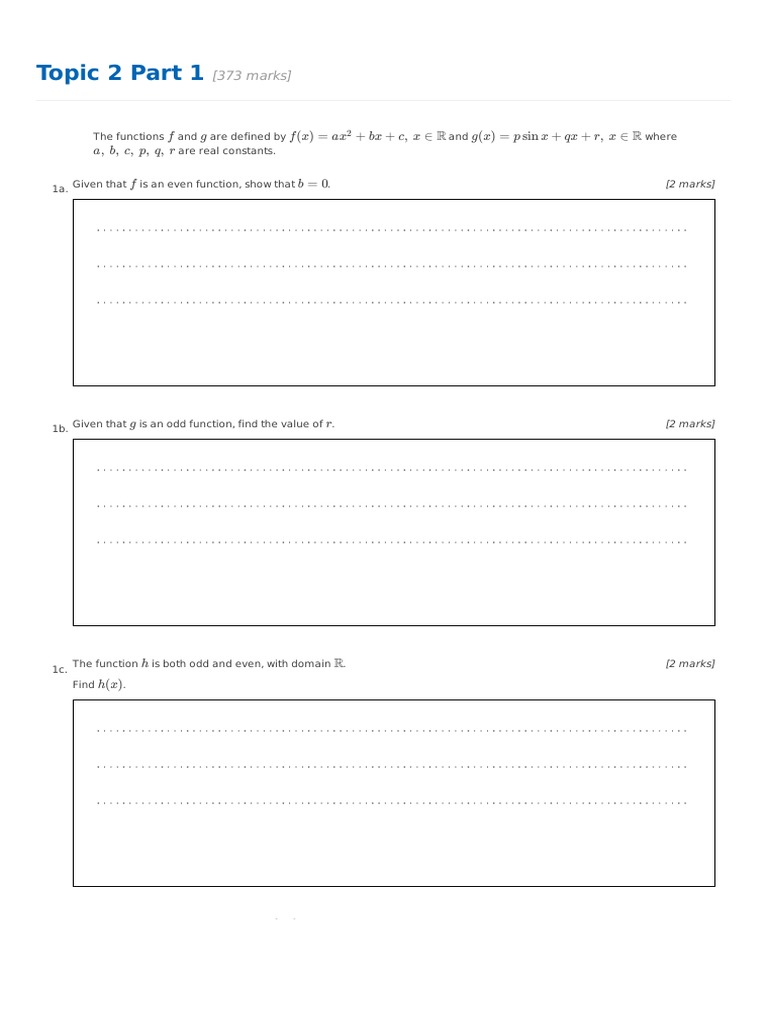 Topic 2 Part 1 T | PDF | Zero Of A Function | Function (Mathematics)