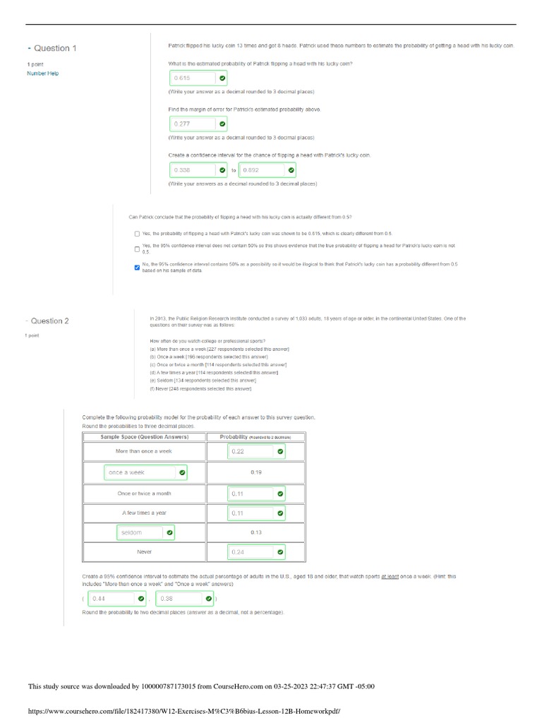 W12 Exercises M Bius Lesson 12B Homework PDF | PDF | Technology ...