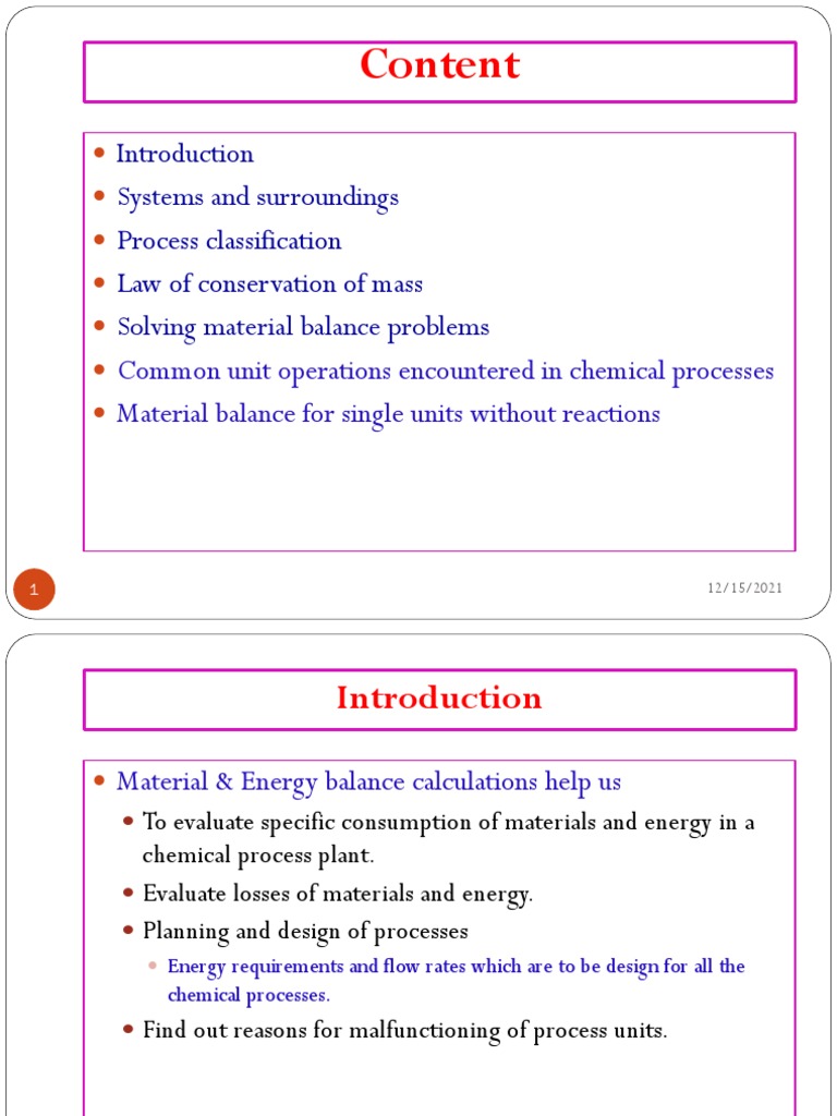 Material Balance in Chemical Processes | PDF | Filtration | Crystallization