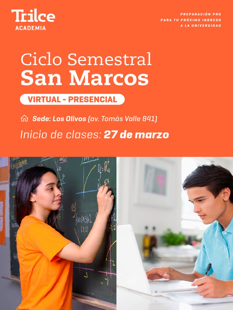 Brochure Semestral San Marcos | PDF | Science