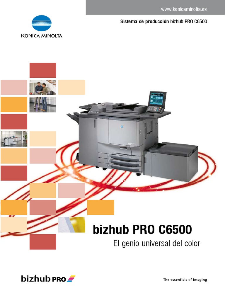 Konica Minolta Bizhub PRO C6500 Brochuree Espanol | PDF | Ingeniería de confiabilidad | Papel