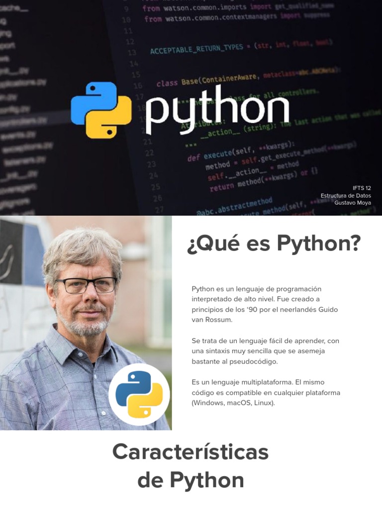 PYTHON 01 Introduccion | PDF | Python (lenguaje de programación) | Lenguaje de programación