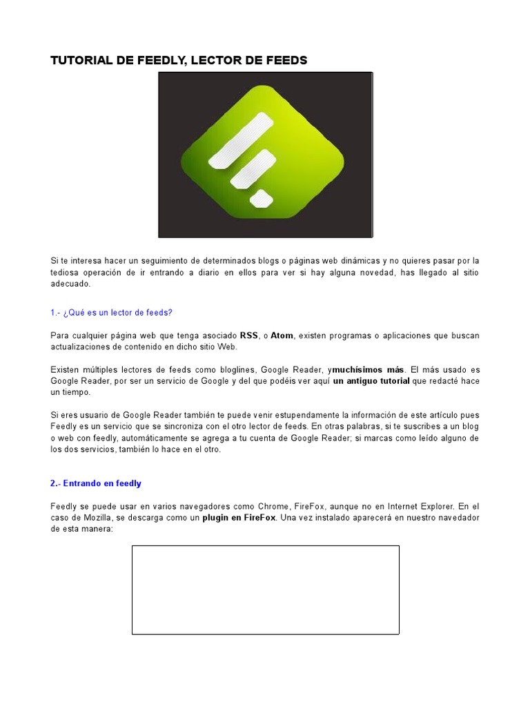 Tutorial de Feedly | PDF | Página web | Blog