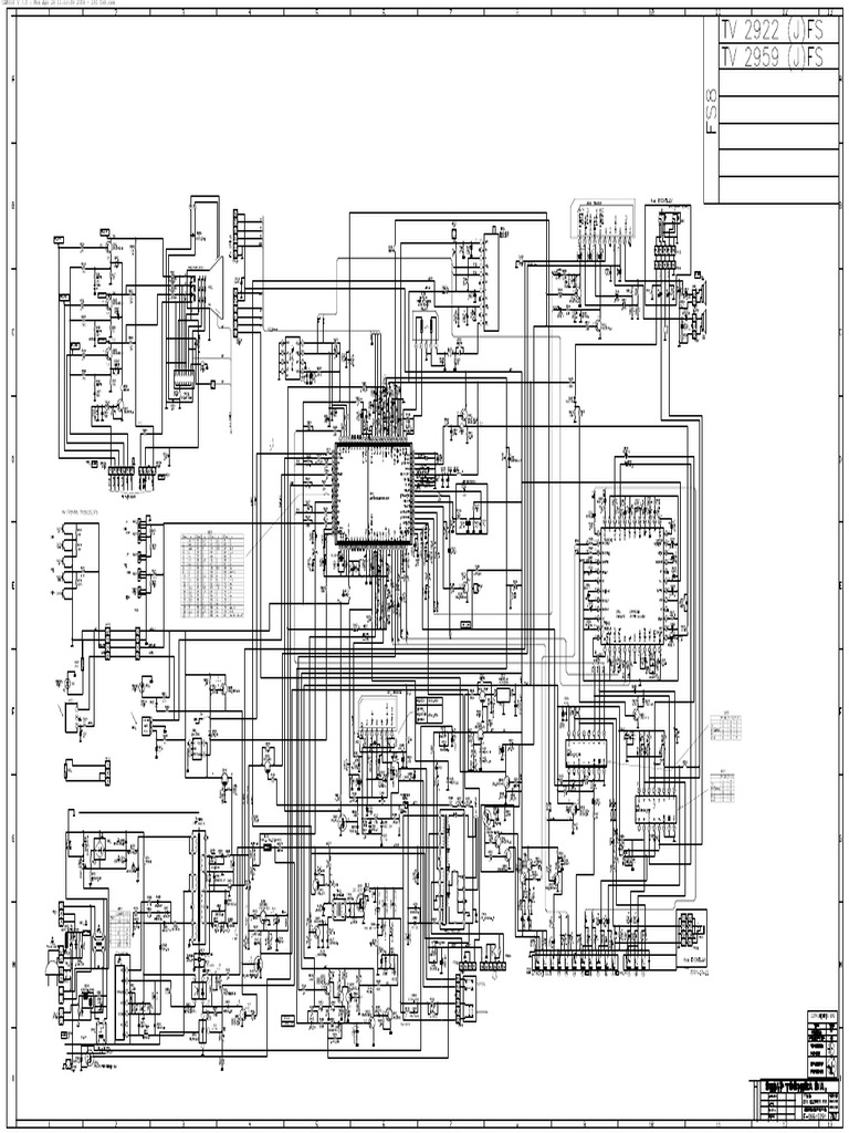 Esquema Tv Toshiba Tv 2922 2923 2959 j Fs Chassis Fs8 | PDF