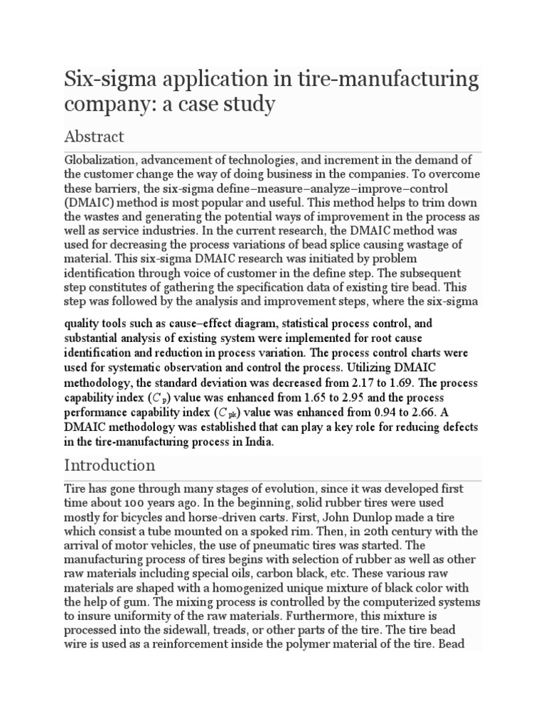 6 Sigma | PDF | Six Sigma | Production And Manufacturing