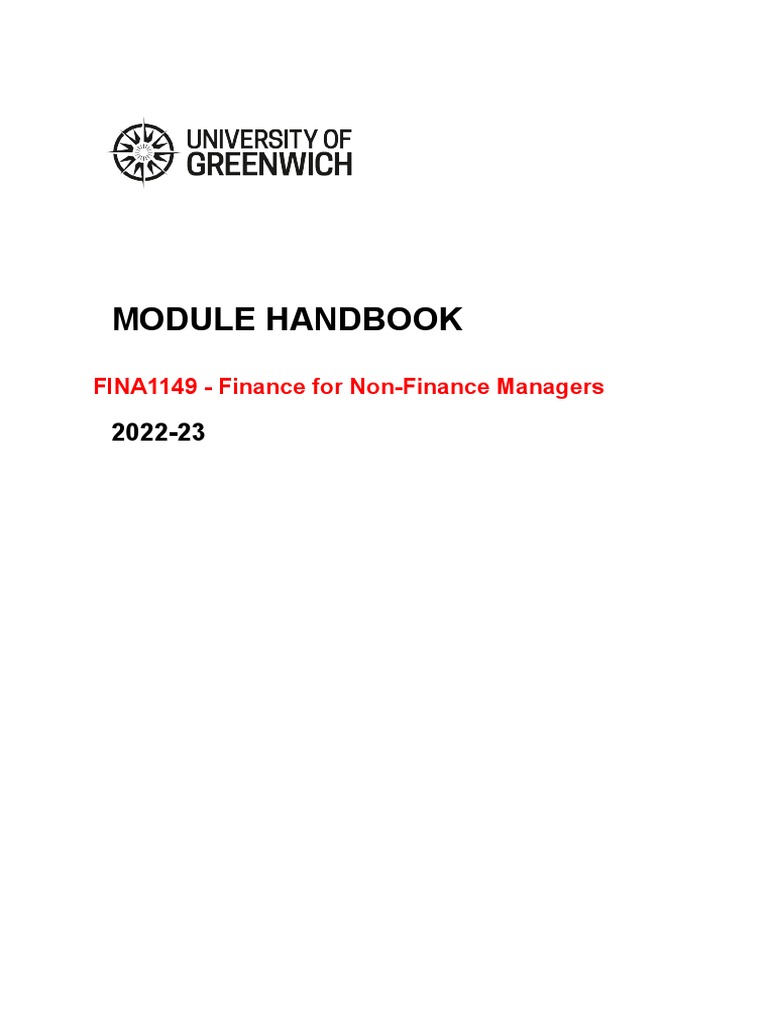 Finance Essentials for Managers | PDF | Balance Sheet | Cash Flow Statement