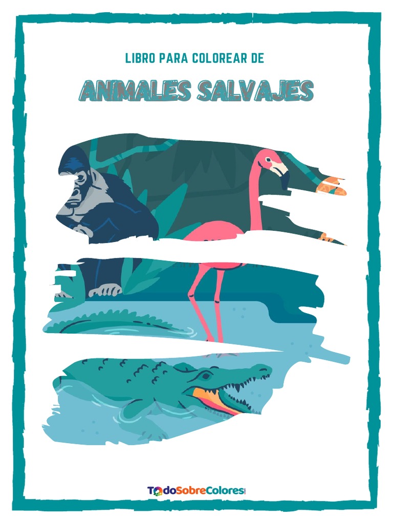Libro para Colorear de Animales Salvajes | PDF | Cocina, comidas y vino ...