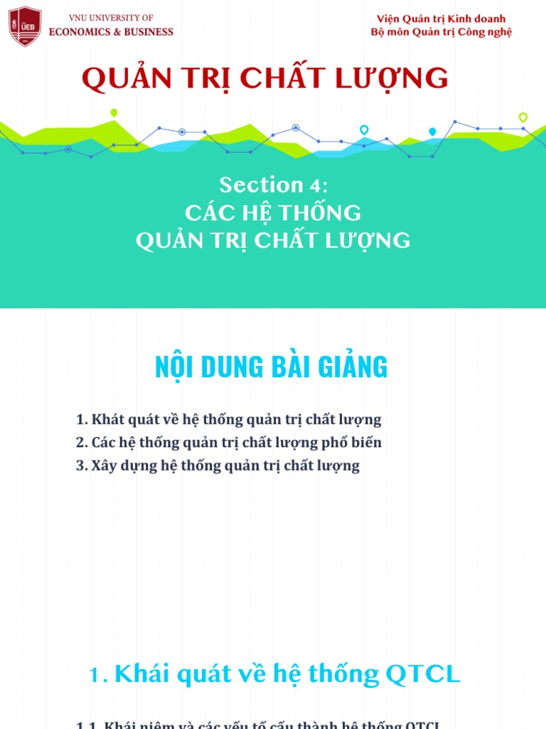 Bai 5 Cac He Thong Quan Tri Chat Luong | PDF