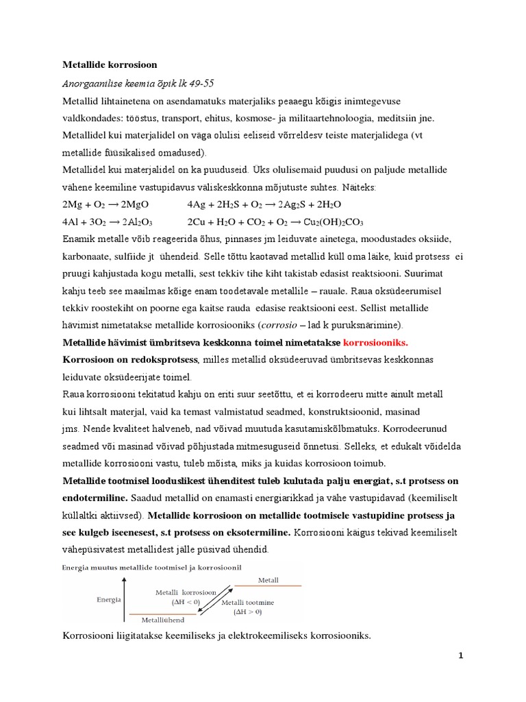 6.metall Korrosioon | PDF