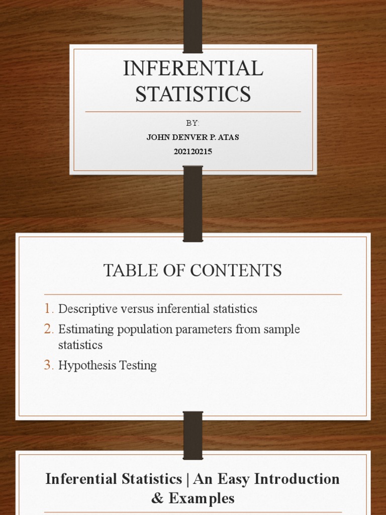 Inferential Statistics | PDF | Statistics | Statistical Inference