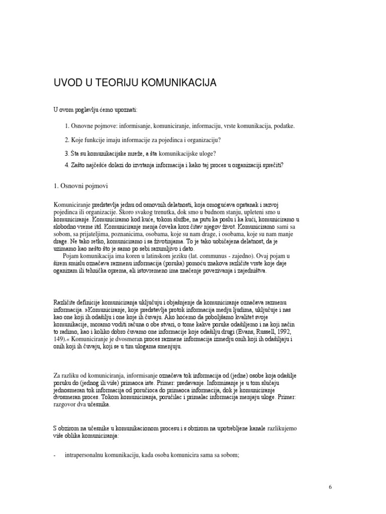 Komunikologija OAS VASP 2 | PDF