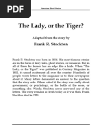 The Lady or The Tiger Plot Diagram | PDF | Violence