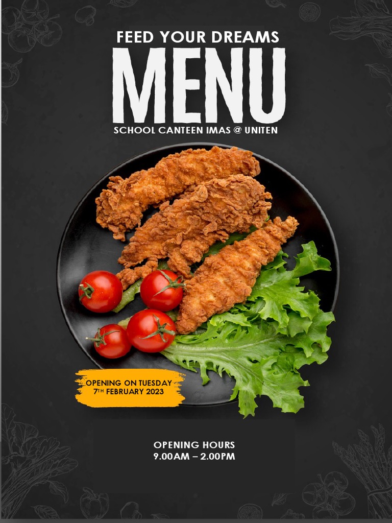 MENU - SCHOOL CANTEEN IMAS at UNITEN | PDF | Macaroni And Cheese | Food ...