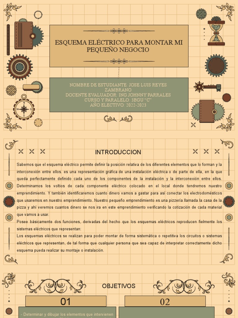 Proyecto (Esquema Electrico) | PDF | Ingenieria Eléctrica | Iniciativa empresarial