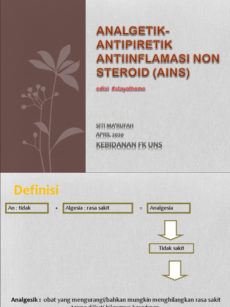 Panduan Lengkap Obat Analgetik dan AINS | PDF
