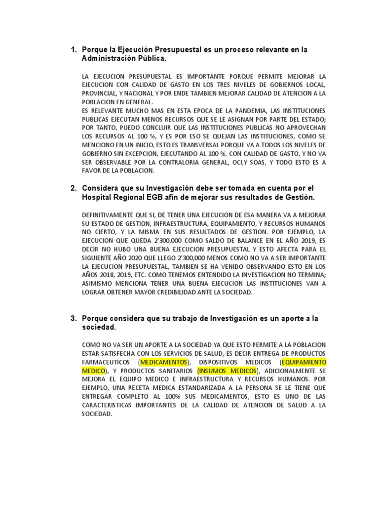 Preguntas y Respuestas de Tesis Raul Final | PDF | Hospital | Pena capital