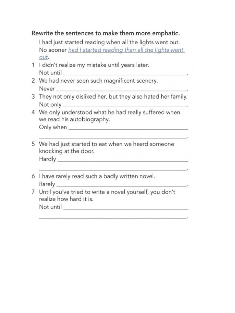 Inversion Worksheet | PDF