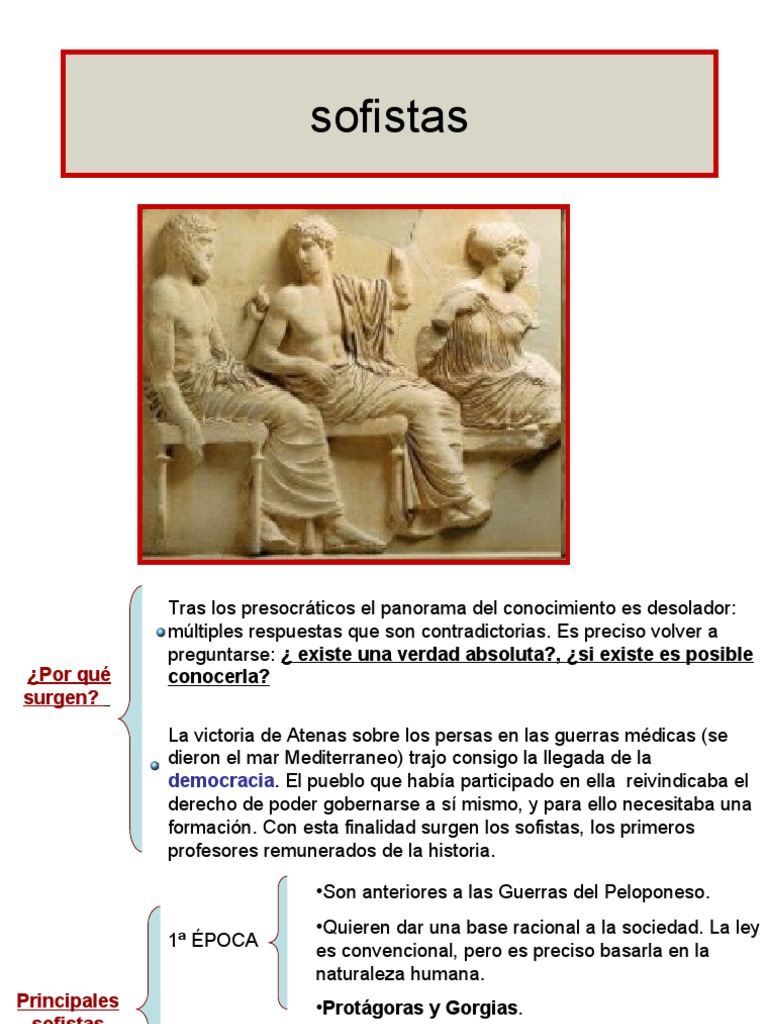 SOFISTAS | PDF | Relativismo | Verdad