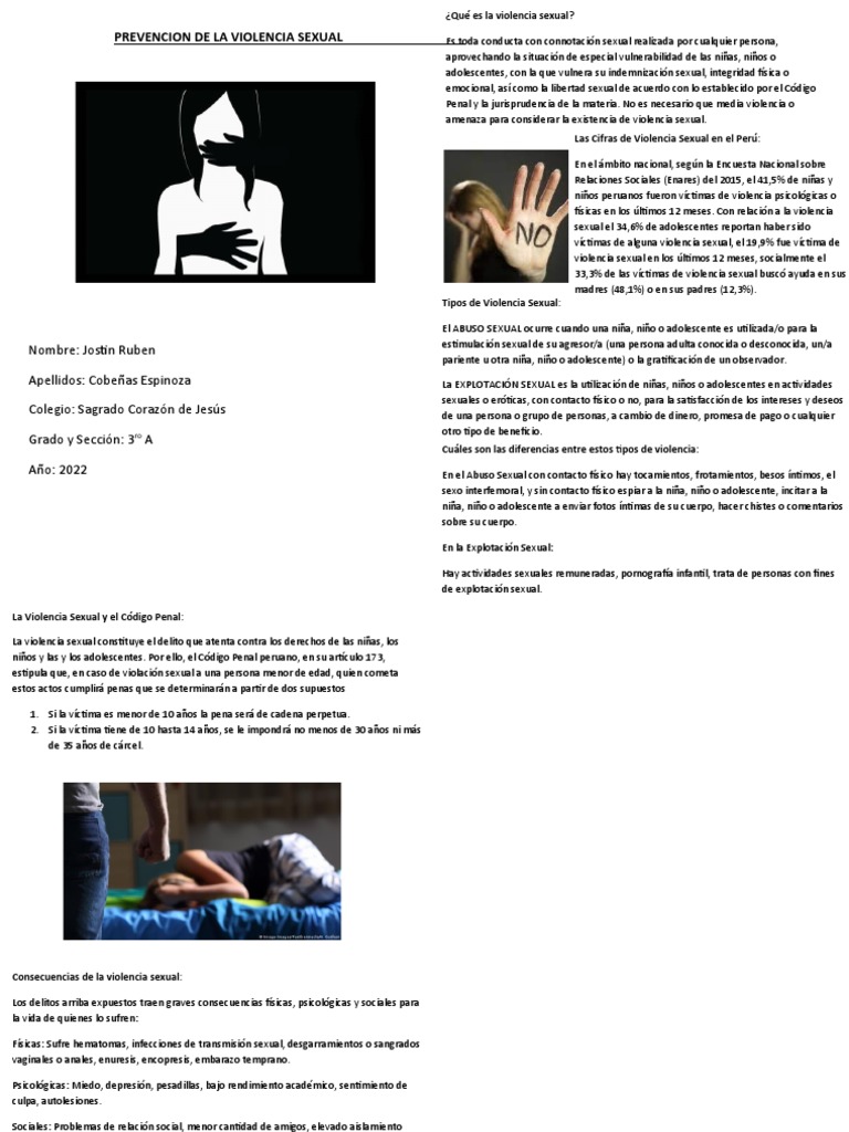 Prevencion de La Violencia Sexual | PDF | Violencia | Violencia sexual